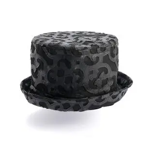 SIBI HATS Sultan Bucket Hat With Leather Motifs - Black