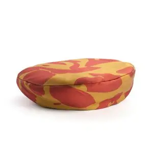 SIBI HATS The Lady Of The Camellias – Floral Silk Blend Beret Hat - Orange
