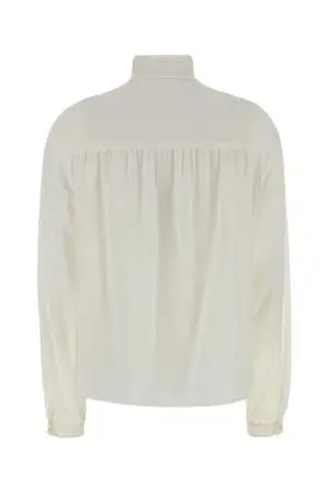 Valentino Garavani Ivory Crepe Shirt - White