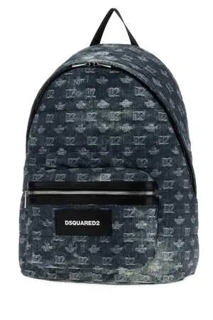 Dsquared2 Printed Fabric Monogram Backpack - Multicolor