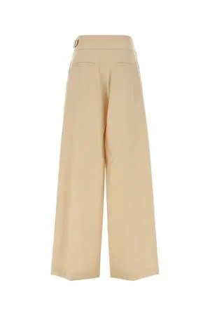 Zimmermann Sand Stretch Wool Valiant Wide-leg Pant
