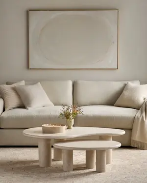 Quince Marble Nesting Coffee Table Set