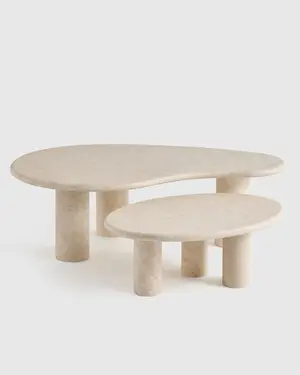 Quince Marble Nesting Coffee Table Set