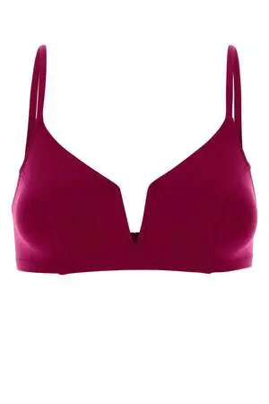ERES Eres Women Fuchsia Stretch Nylon Ã‰Lancee Bikini Top Pink
