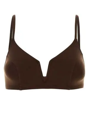 ERES Stretch Nylon Ã‰lancee Bikini Top - Brown