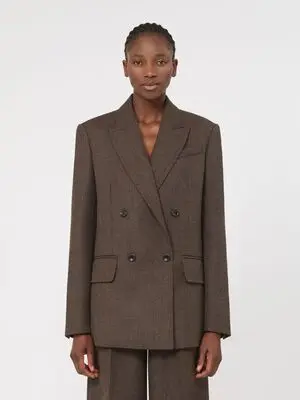 Max Mara Wool Batavia Olimpia Jacket - Mud
