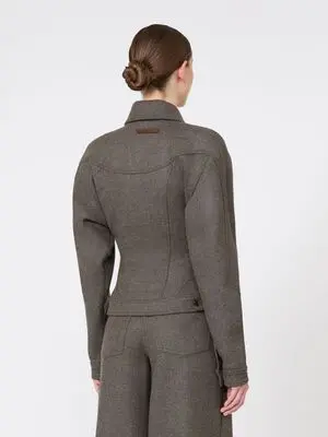 Max Mara Felted Wool Trucker Jacket