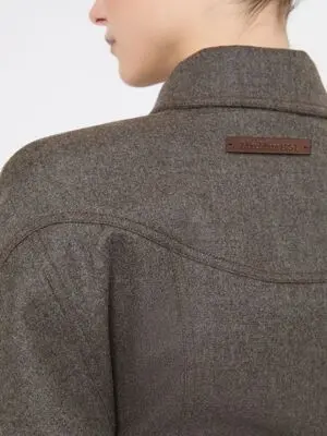 Max Mara Felted Wool Trucker Jacket