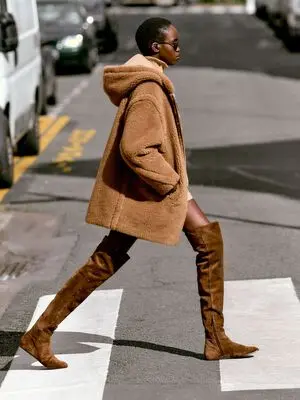 Max Mara Teddy Fabric Coat