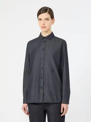 Max Mara Denim-look Cotton Shirt