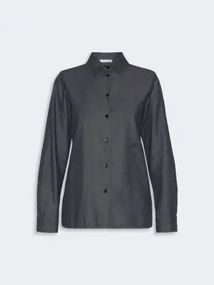 Max Mara Denim-look Cotton Shirt
