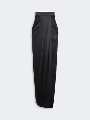 Max Mara Long Silk Satin Skirt