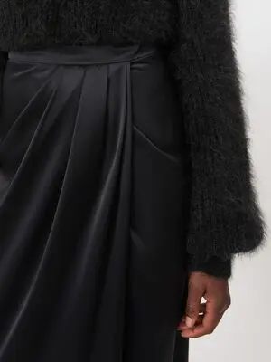 Max Mara Long Silk Satin Skirt