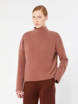 Max Mara Relaxed-cut Cashmere Yarn Sweater - Dark Pink