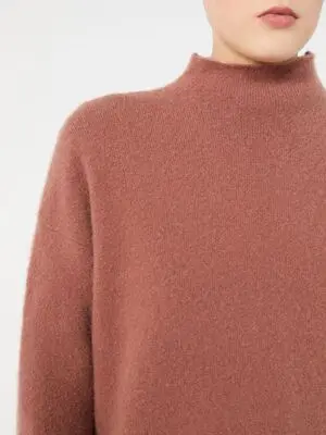 Max Mara Relaxed-cut Cashmere Yarn Sweater - Dark Pink