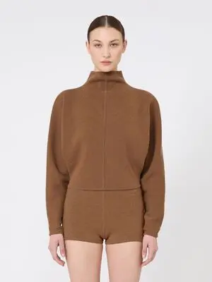 Max Mara Wool And Cashmere Cropped Jumper - Camel
