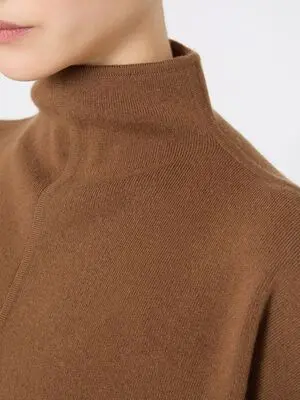 Max Mara Wool And Cashmere Cropped Jumper - Camel