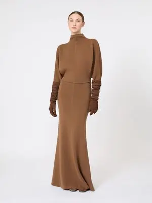 Max Mara Wool And Cashmere Cropped Jumper - Camel