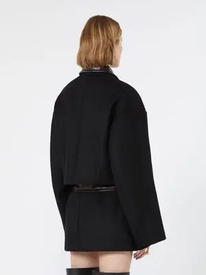 Max Mara Boxy Pure Wool Jacket - Black