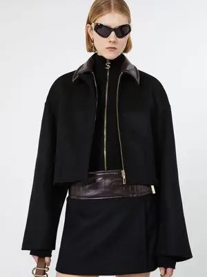 Max Mara Boxy Pure Wool Jacket - Black