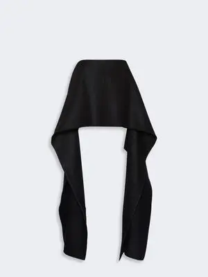 Max Mara Draped Wool Mini Skirt