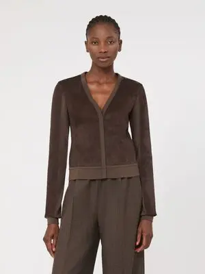 Max Mara Wool Jersey Cardigan - Mud