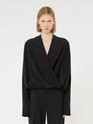 Max Mara Loose-fit Pure Silk Shirt - Black