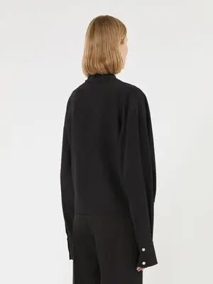 Max Mara Loose-fit Pure Silk Shirt - Black