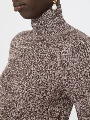 Max Mara Slim Stretch Wool Sweater - Chocolate