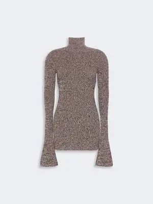 Max Mara Slim Stretch Wool Sweater - Chocolate