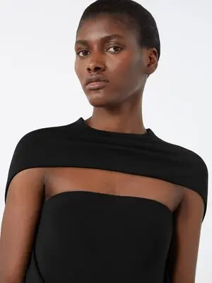 Max Mara Stretch Viscose Organzine Two-piece Dress