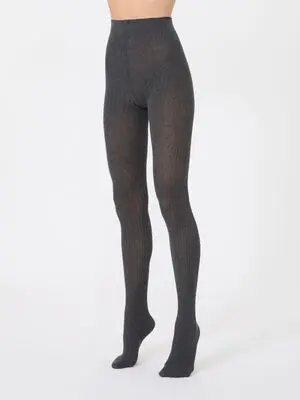 Max Mara Ribbed Cotton Tights