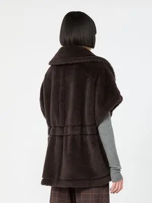 Max Mara Alpaca And Wool Teddy Cape