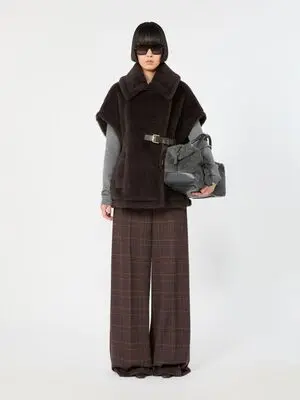 Max Mara Alpaca And Wool Teddy Cape