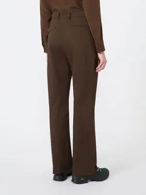 Max Mara Cotton Satin Trousers