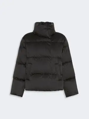 Max Mara Short Down Jacket In Technical Satin