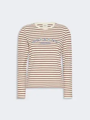 Max Mara Long-sleeved Jersey T-shirt - Bordeaux