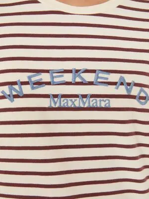 Max Mara Long-sleeved Jersey T-shirt - Bordeaux