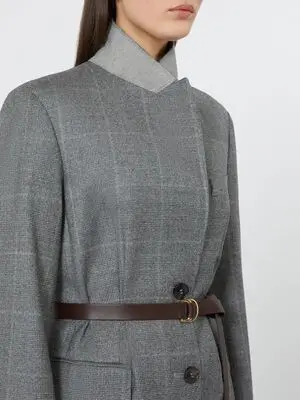 Max Mara Wool Flannel Blazer - Dark Grey