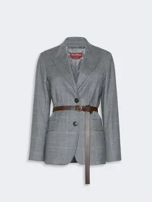 Max Mara Wool Flannel Blazer - Dark Grey
