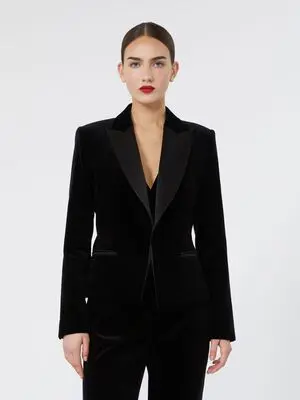 Max Mara Velvet Tuxedo Jacket