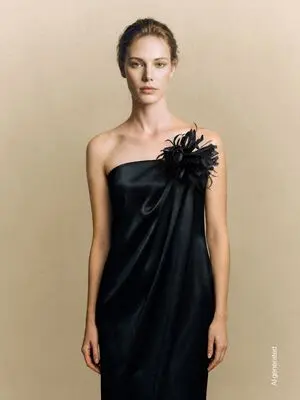 Max Mara Envers Satin Bustier Dress