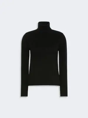 Max Mara Wool And Cashmere Turtleneck Sweater - Black