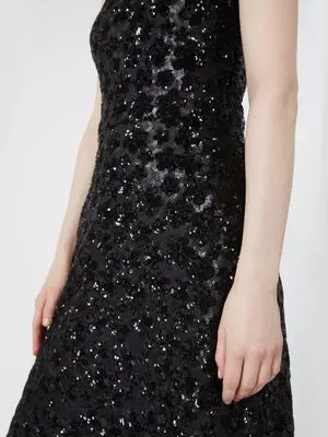 Max Mara Embroidered And Sequinned Tulle Bustier Dress