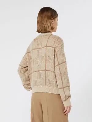 Max Mara Boxy-fit Wool, Mohair And Cashmere Sweater - Ecru