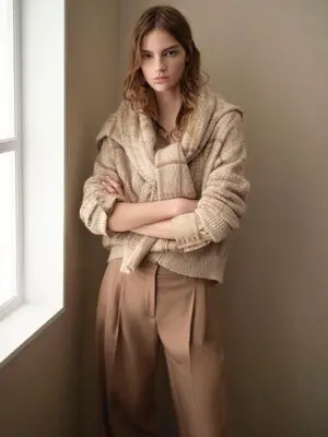 Max Mara Boxy-fit Wool, Mohair And Cashmere Sweater - Ecru