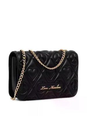 Moschino Quilted Heart-motif Shoulder Bag