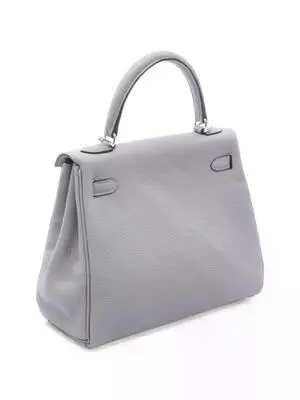 Hermès 2026 25 Kelly Togo Handbag - Grey