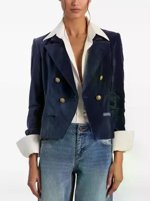 Alice + Olivia Sable Double-breasted Blazer