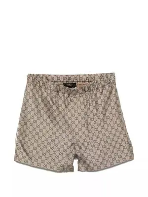 Gucci Printed Silk Twill Shorts